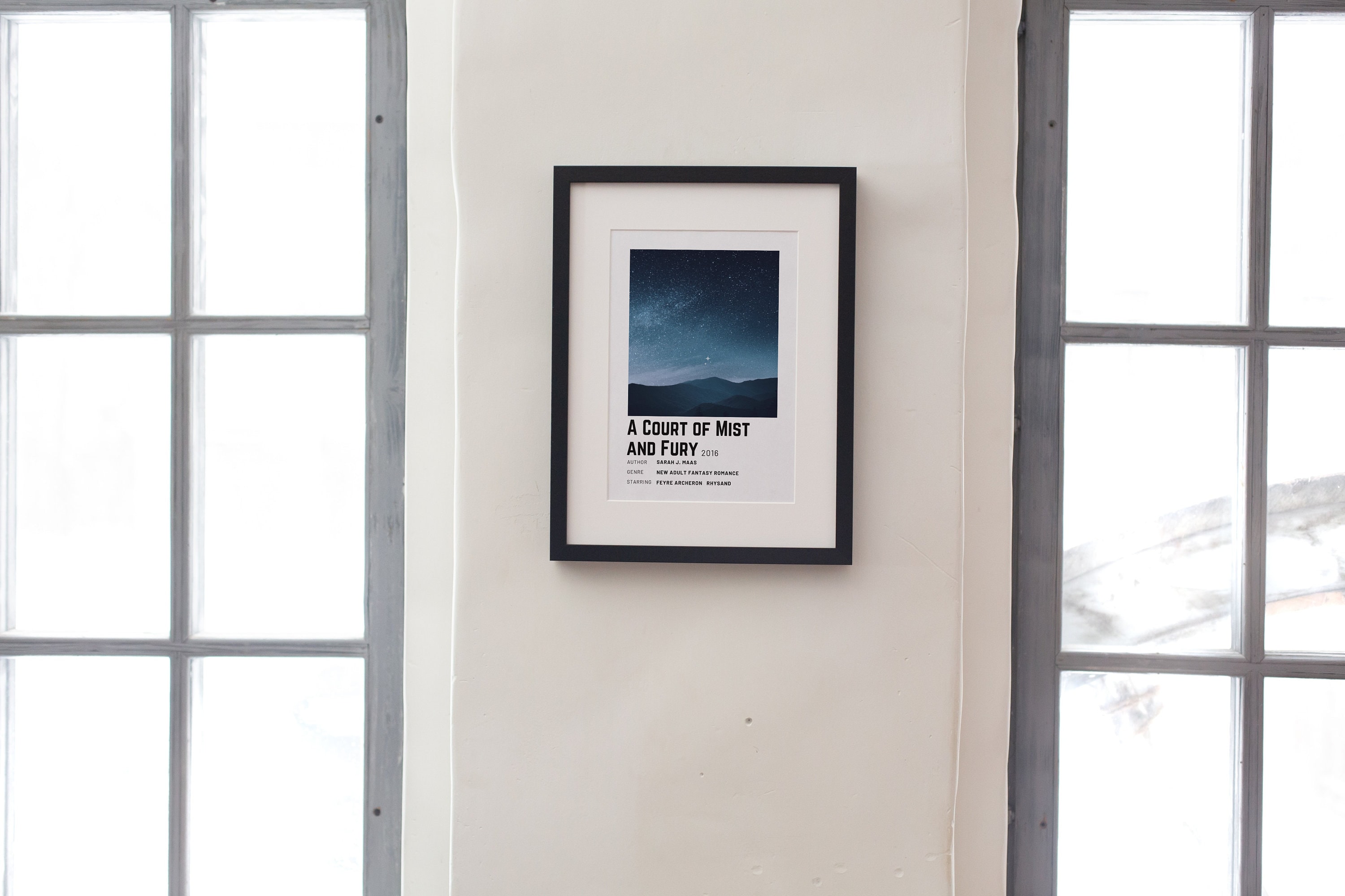 Polaroid Style Book Poster Throne of Glass Minimalist Book - Etsy