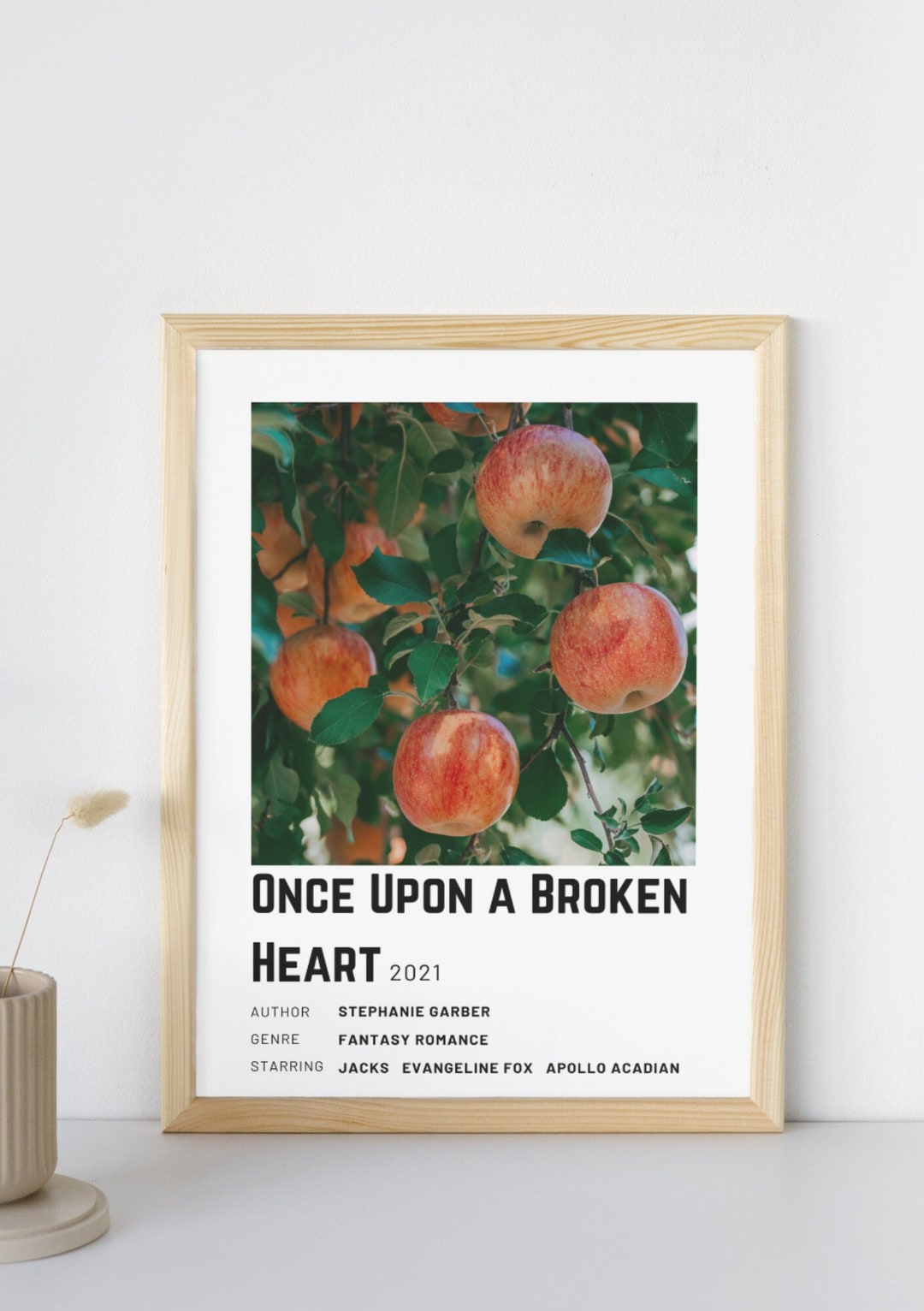 Polaroid Style Book Poster | Once Upon a Broken Heart | Minimalist Book ...