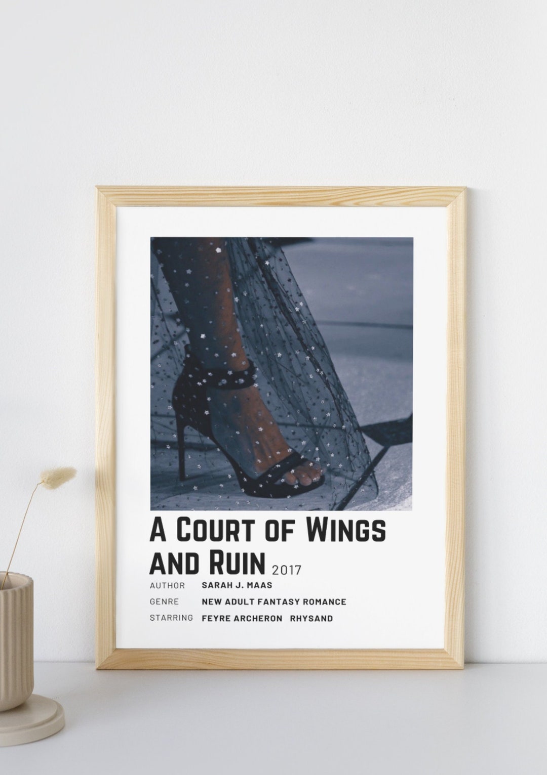 Polaroid Style Book Poster | ACOWAR | Minimalist Book Poster | Bookish ...
