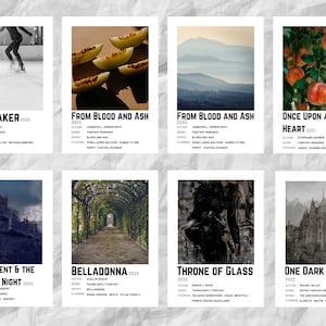 Polaroid Style Book Poster | ACOTAR | Minimalist Book Poster | Bookish ...