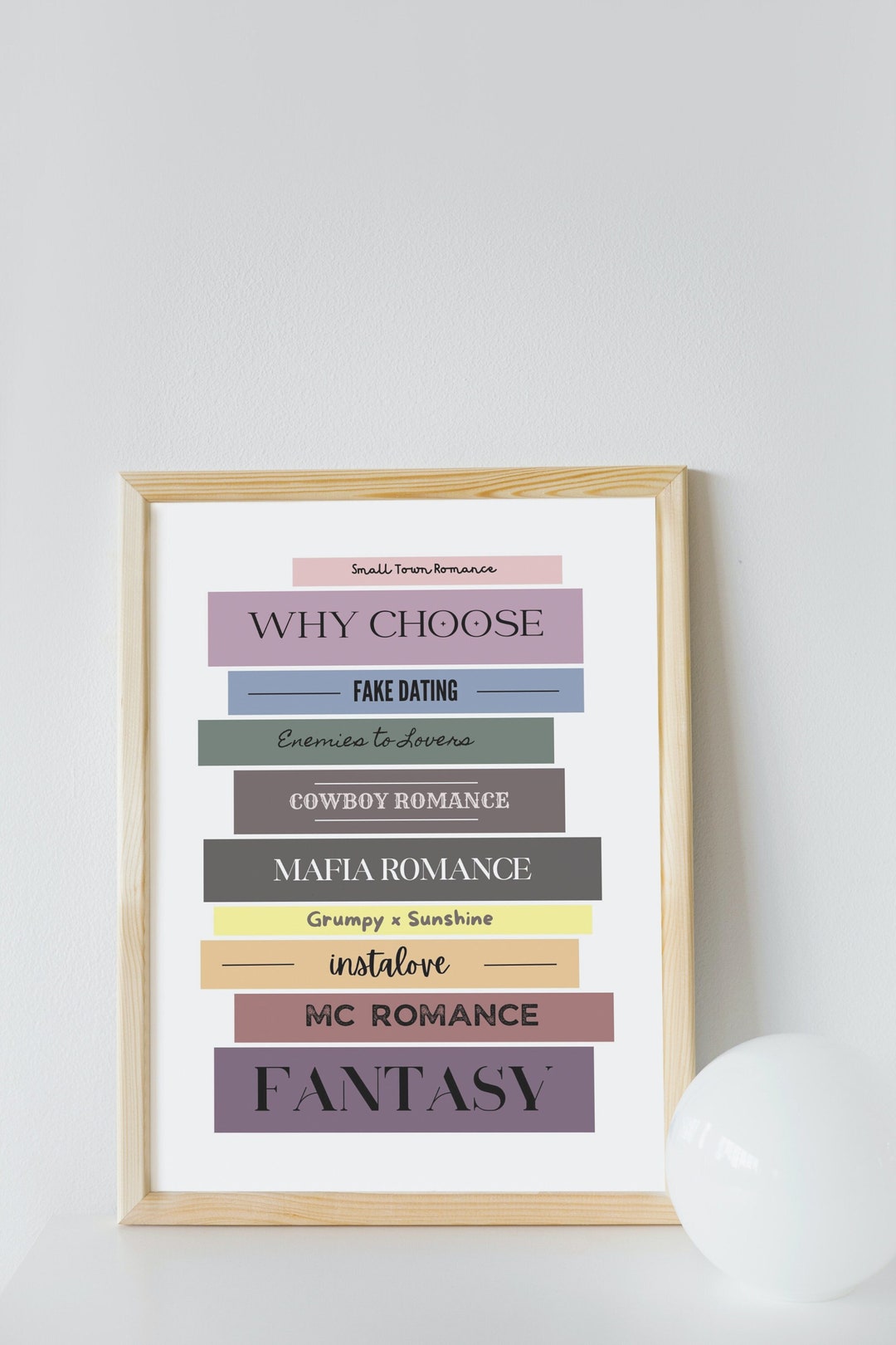 Book Trope Book Stack, Bookish Print, DIGITAL DOWNLOAD, Book Gift, Book ...