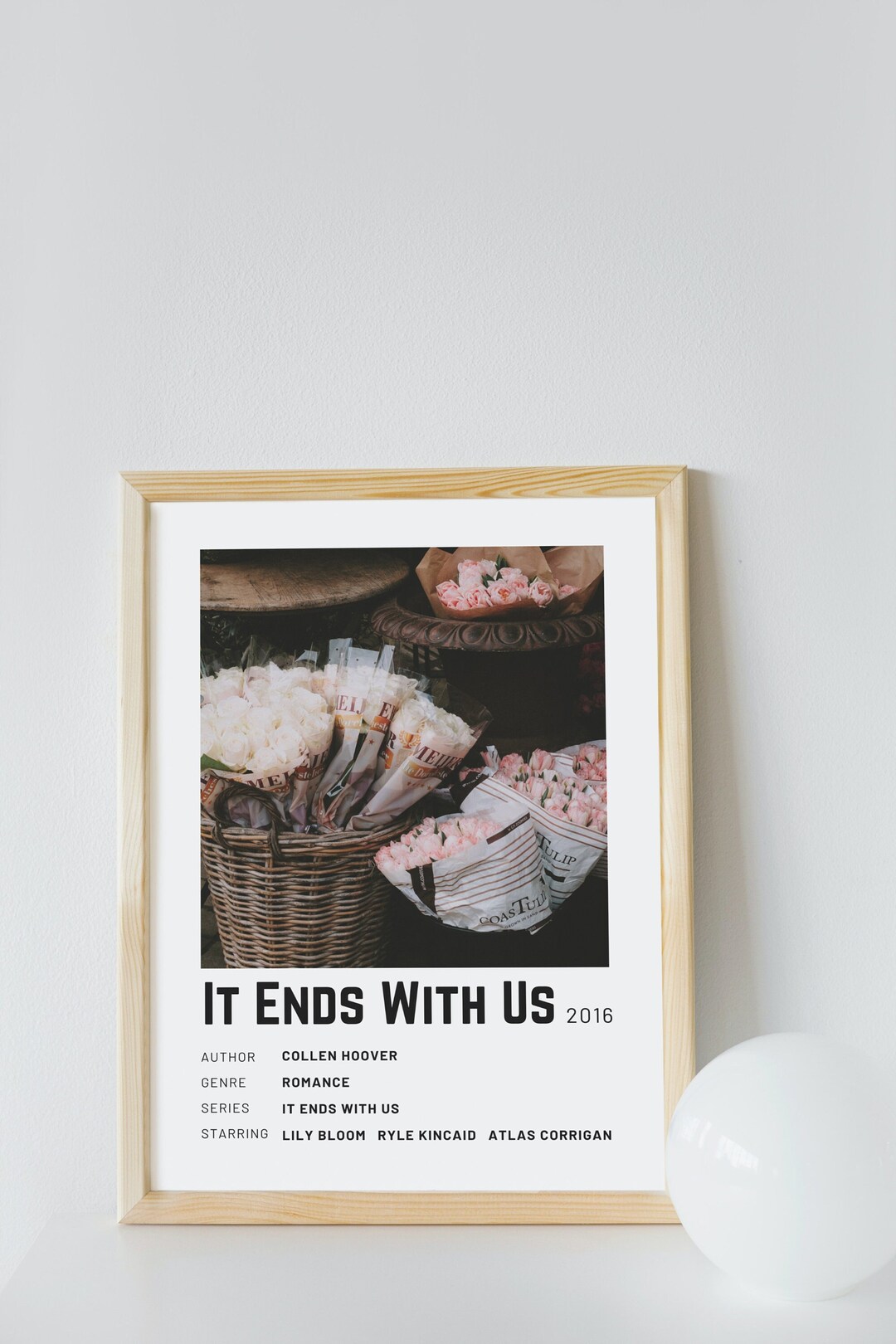 Polaroid Style Book Poster | It Ends With Us | Minimalist Book Poster ...