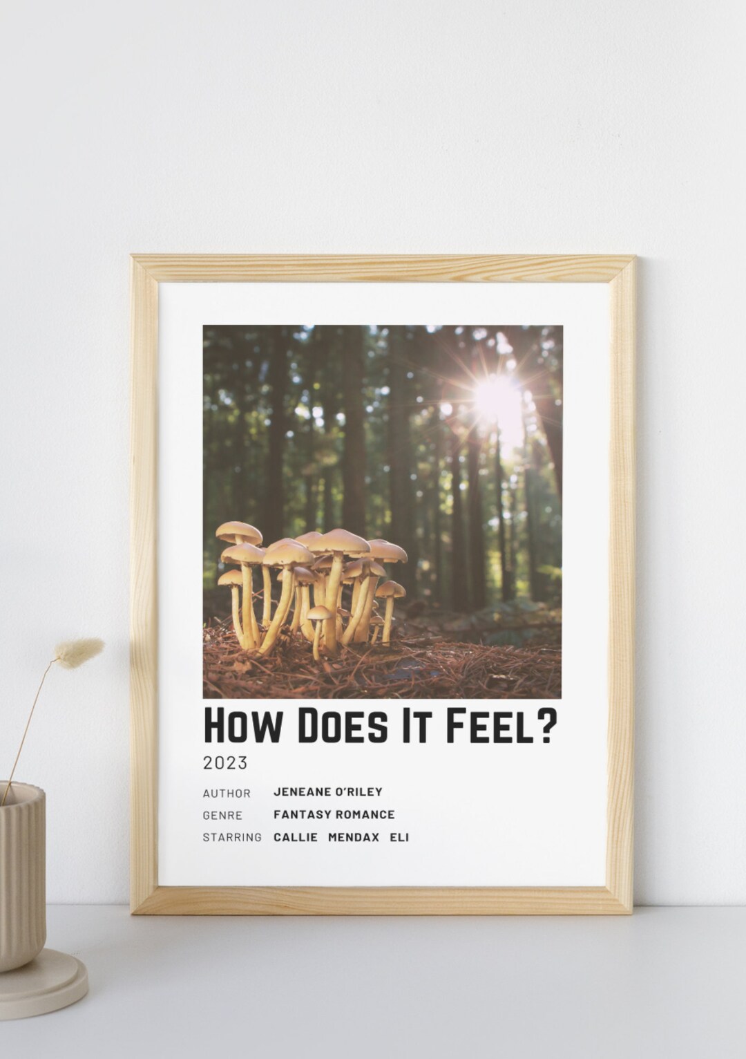 Polaroid Style Book Poster| How Does It Feel | Minimalist Book Poster ...