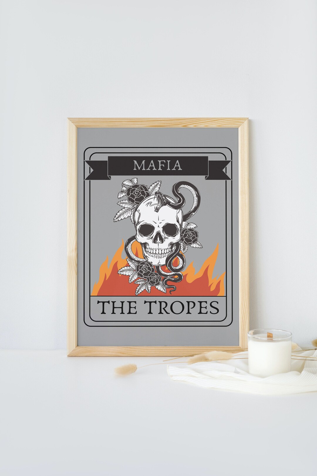 Book Trope Tarot Card, Mafia Romance, Bookish Print, DIGITAL DOWNLOAD ...