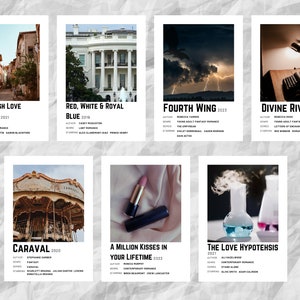 Polaroid Style Book Poster | Fourth Wing | Minimalist Book Poster ...