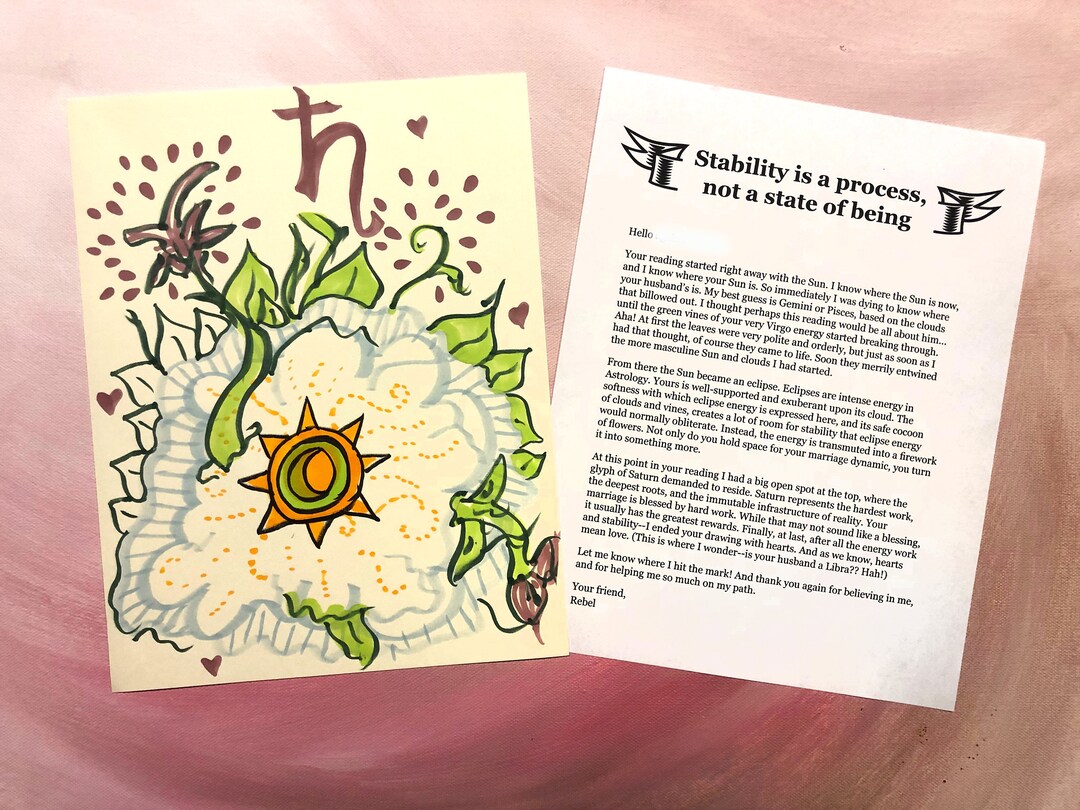Psychic Drawing - Physical Copy - Etsy