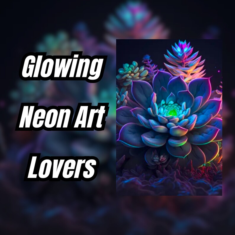 Glowing Neon Art Midjourney Prompts, Neon Effects, Illuminate Your ...
