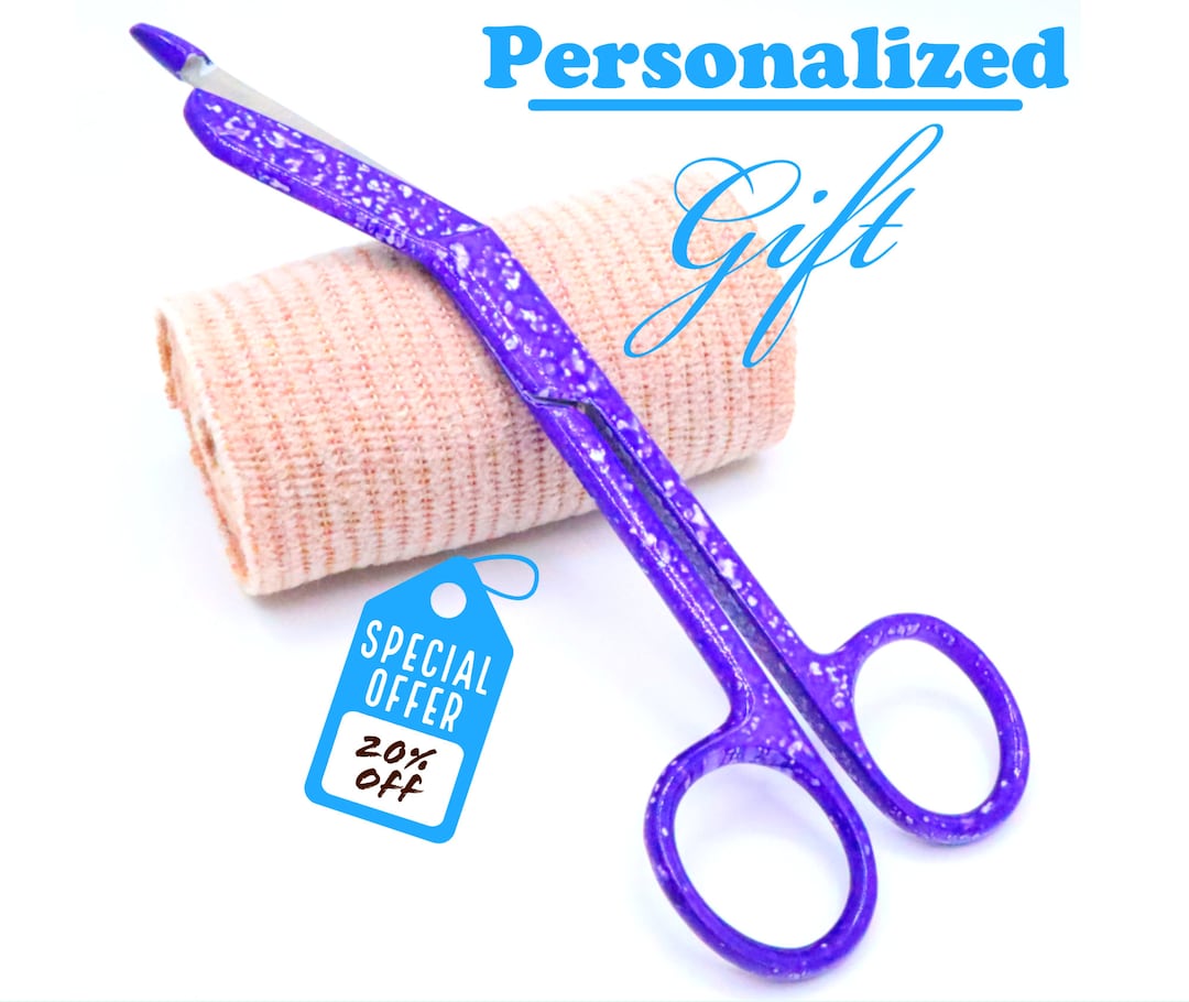Personalized Purple Bandage Scissors Perfect for Gifts to Nurses and ...