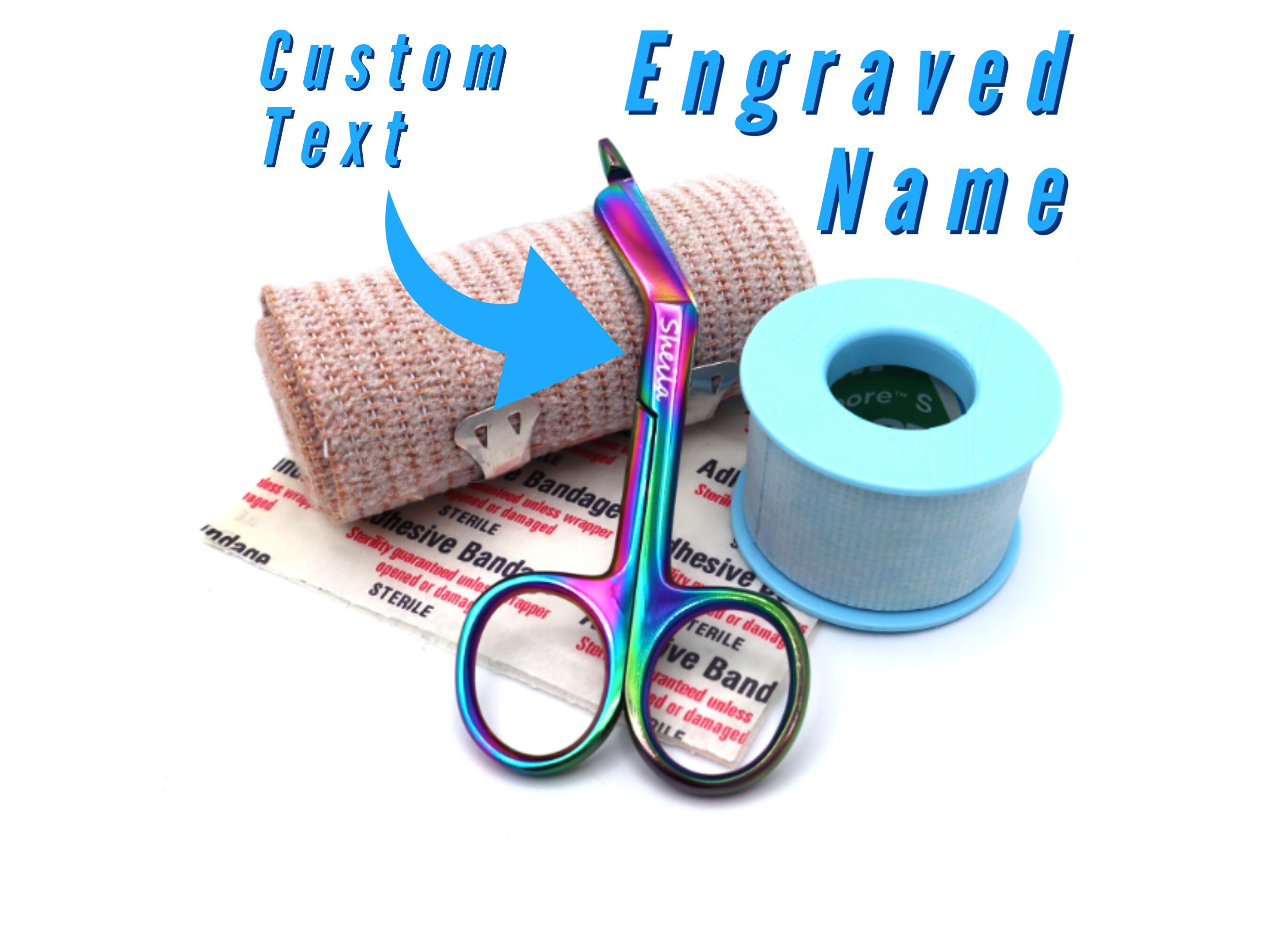Personalized Mini Bandage Scissors Engraved With Your Name to Give as ...