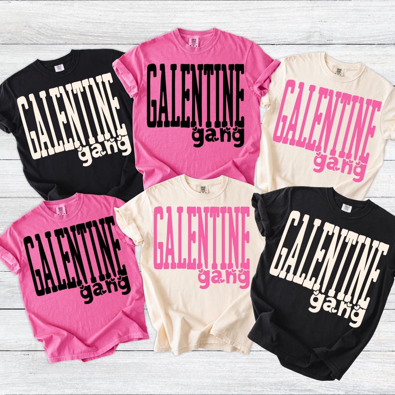 Comfort Colors Galentines Gang Shirt Galentines Day Party T-shirt for ...