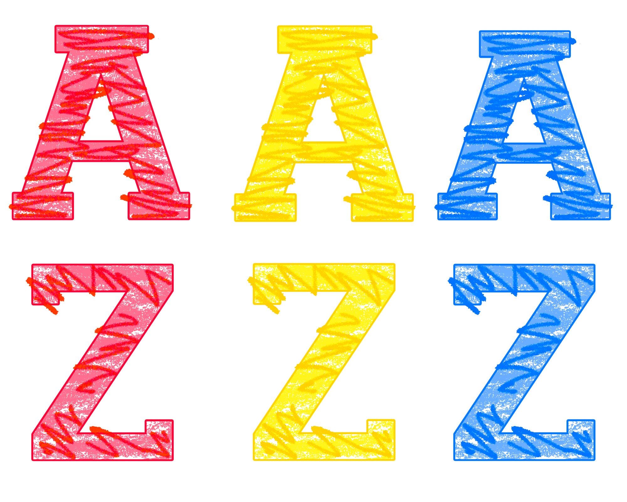 Varsity Font Alphabet PNG, Crayon Doodle Varsity Letters Set, Jersey ...