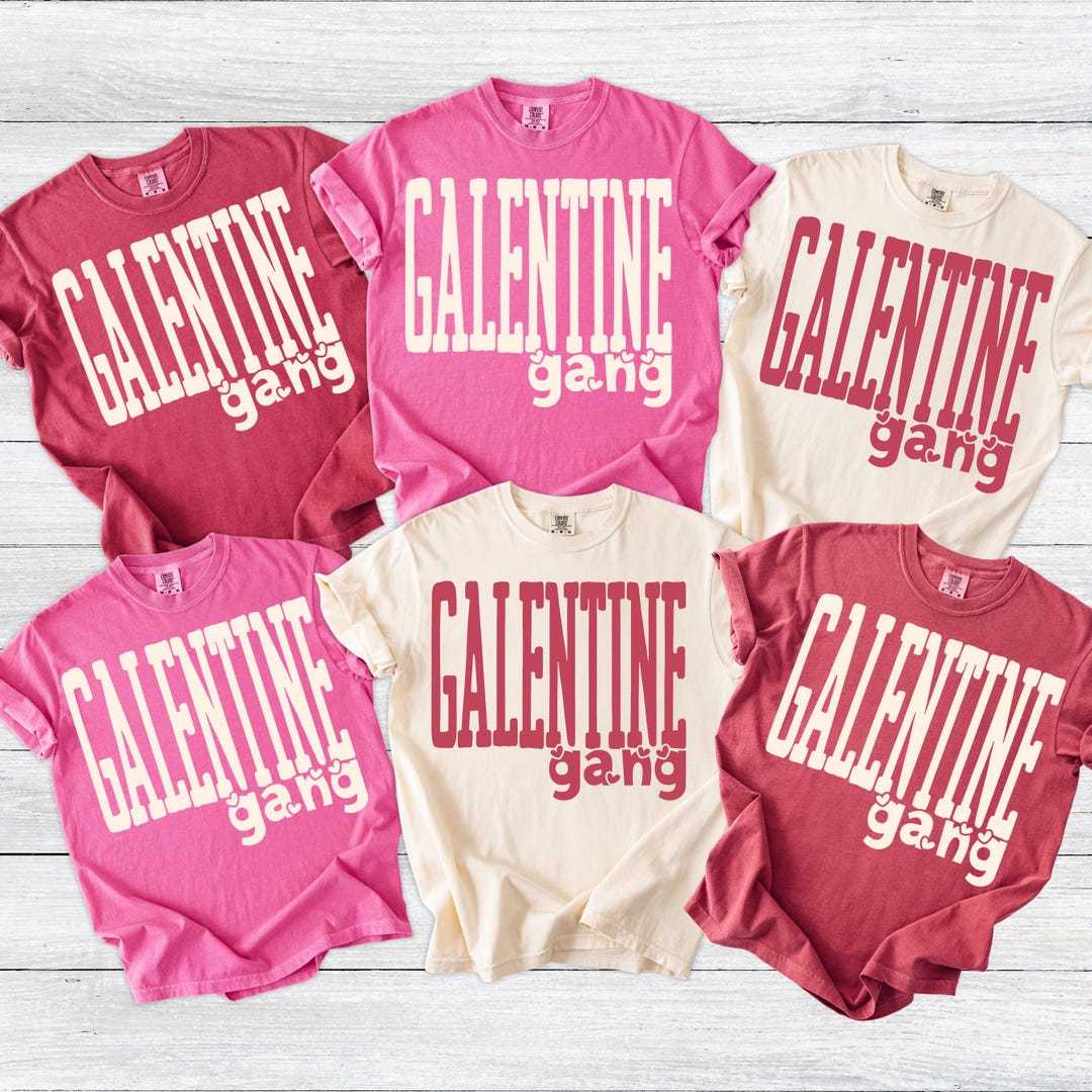 Comfort Colors Galentines Gang Shirt Galentines Day Party T-shirt for ...