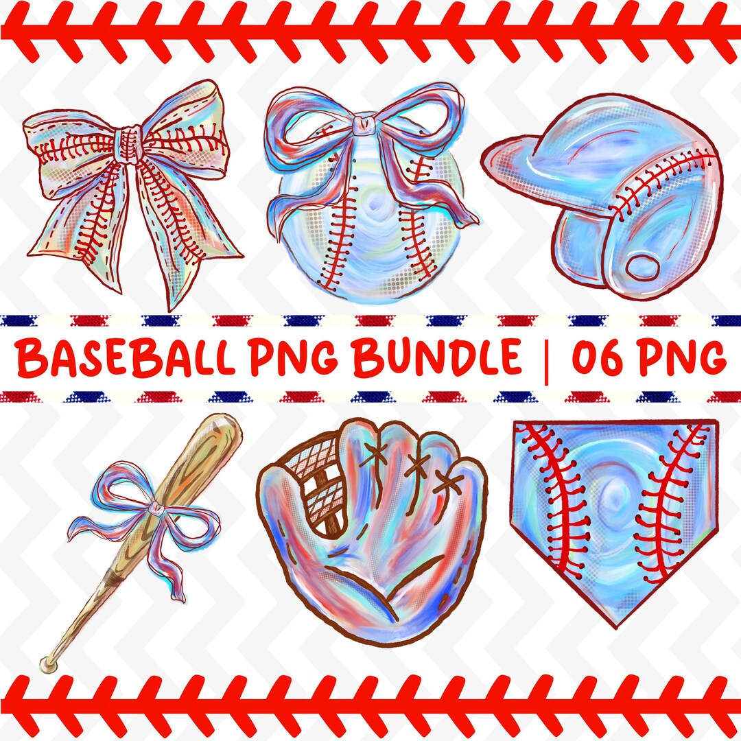 Baseball Coquette Png, Brushstroke Baseball Coquette Png, Game Day ...