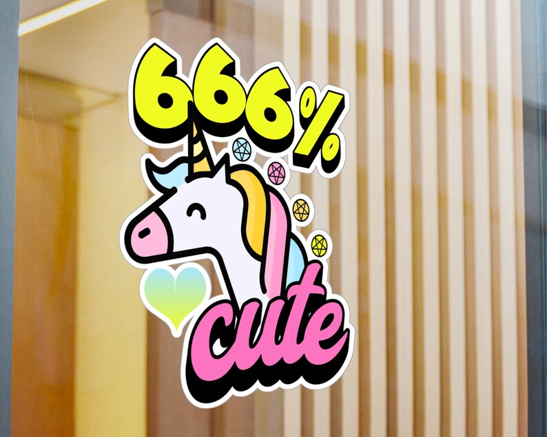 Vinyl Anti Religion Satanism Sticker, 666% Cute Anti Christian Gift for ...