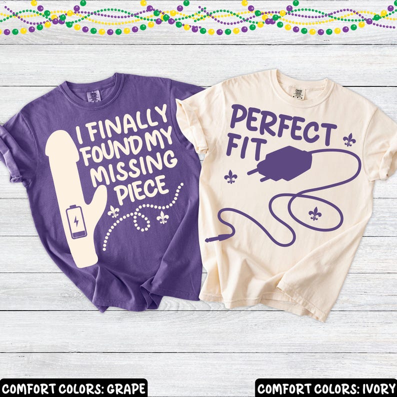 Snarky Mardi Gras Matching Couples Sarcastic Inappropriate Shirts Funny ...