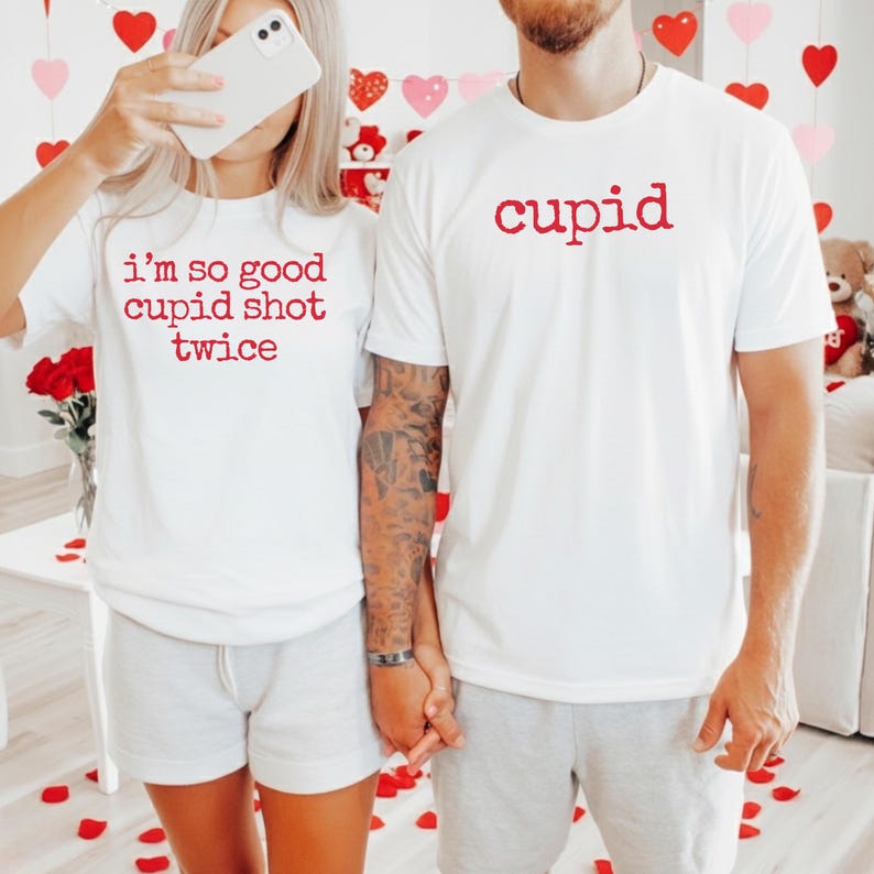 Raunchy Valentine Couple Shirts Inappropriate Husband & Wife Matching ...