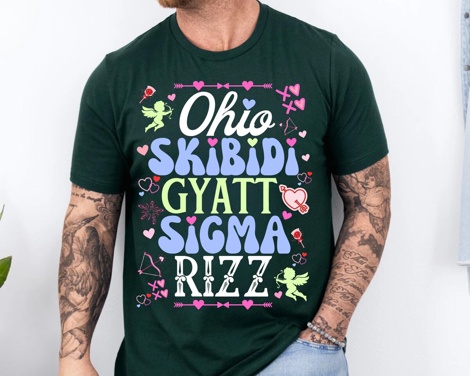 Gen Alpha Slang Funny Valentine's Day Shirt, Ohio Skibidi Gyatt Sigma ...