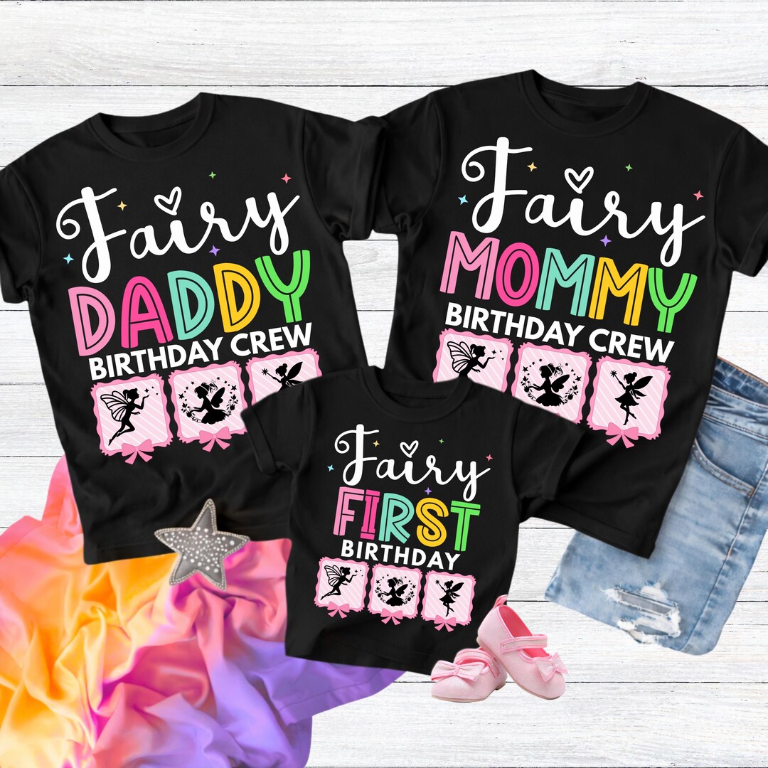 Fairy Birthday Matching Family Shirts Magical Fairy Birthday Shirt ...