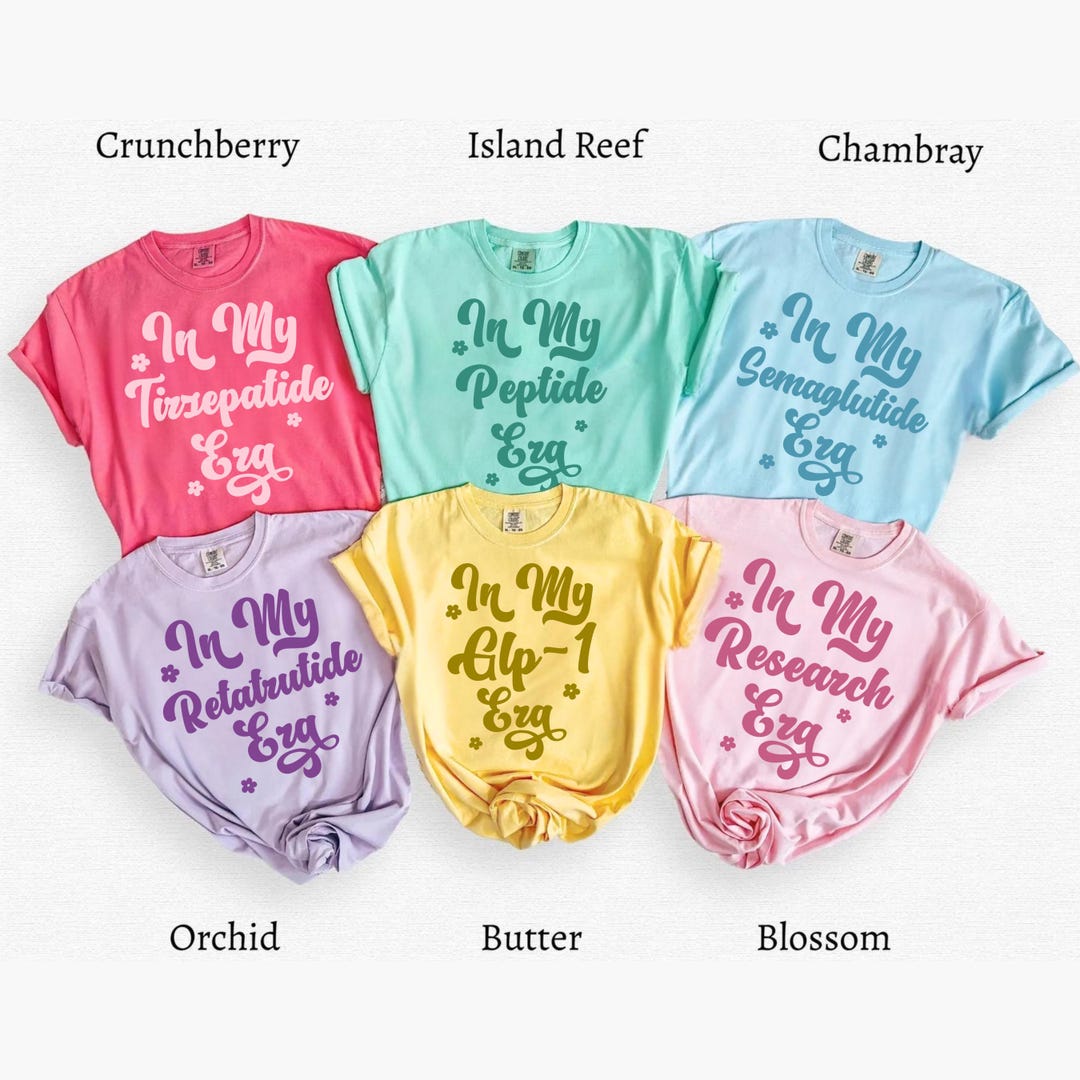 Peptide Shirt Glp1 Semaglutide Retatrutide Tirzepatide Injection Gift ...