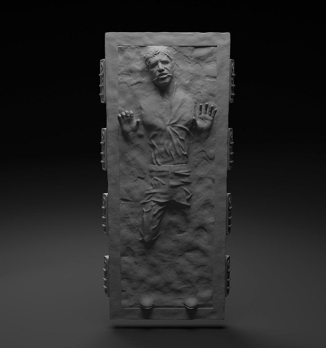 Han Solo Carbonite, STL Model, Sign, CNC Router Engraver, Artcam ...