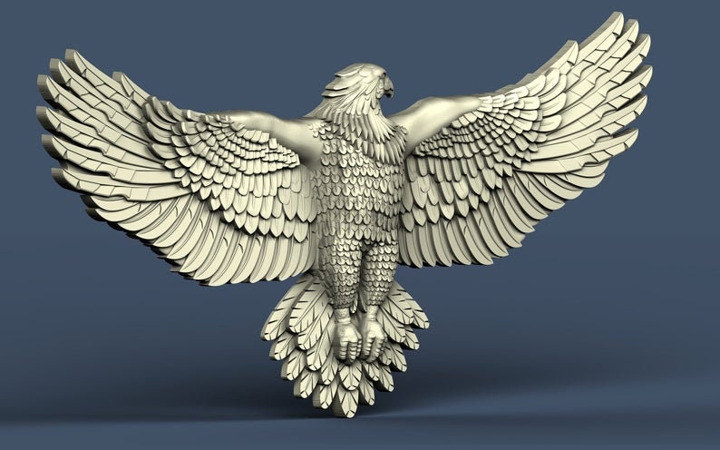 American Eagle Stl Model ,3D STL Model, CNC Router Engraver, Artcam ...