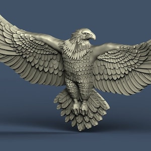 American Eagle Stl Model 3D STL Model CNC Router Engraver - Etsy