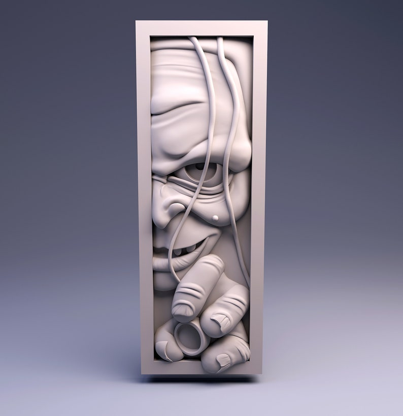 Gollum Stl, Lord of the Rings,3d STL Model, Wall Art, Bike Frame, Artcam, Aspire, CNC Router ...