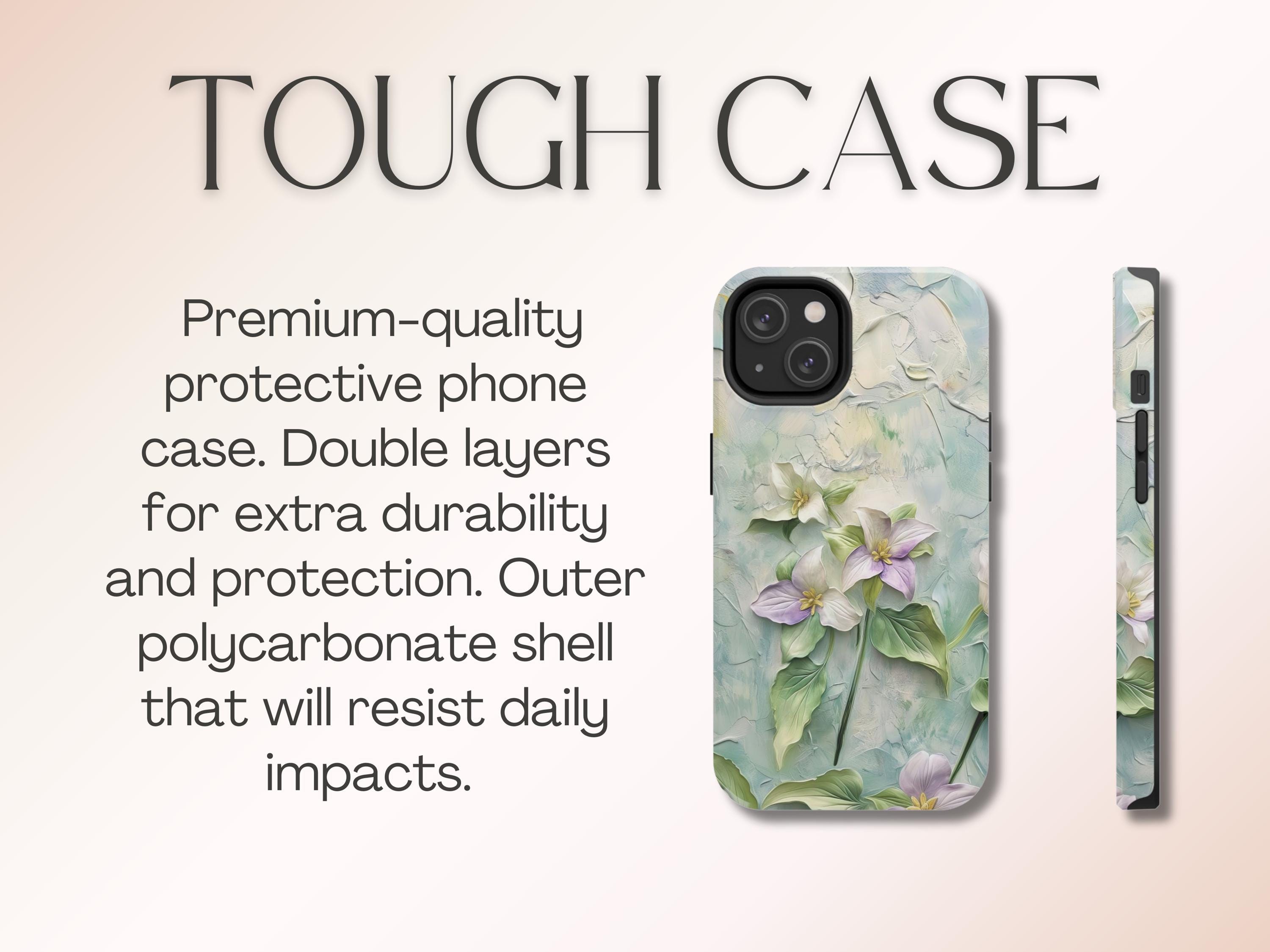 Columbine Floral Art Print Phone Case: Durable Protection for iPhone ...