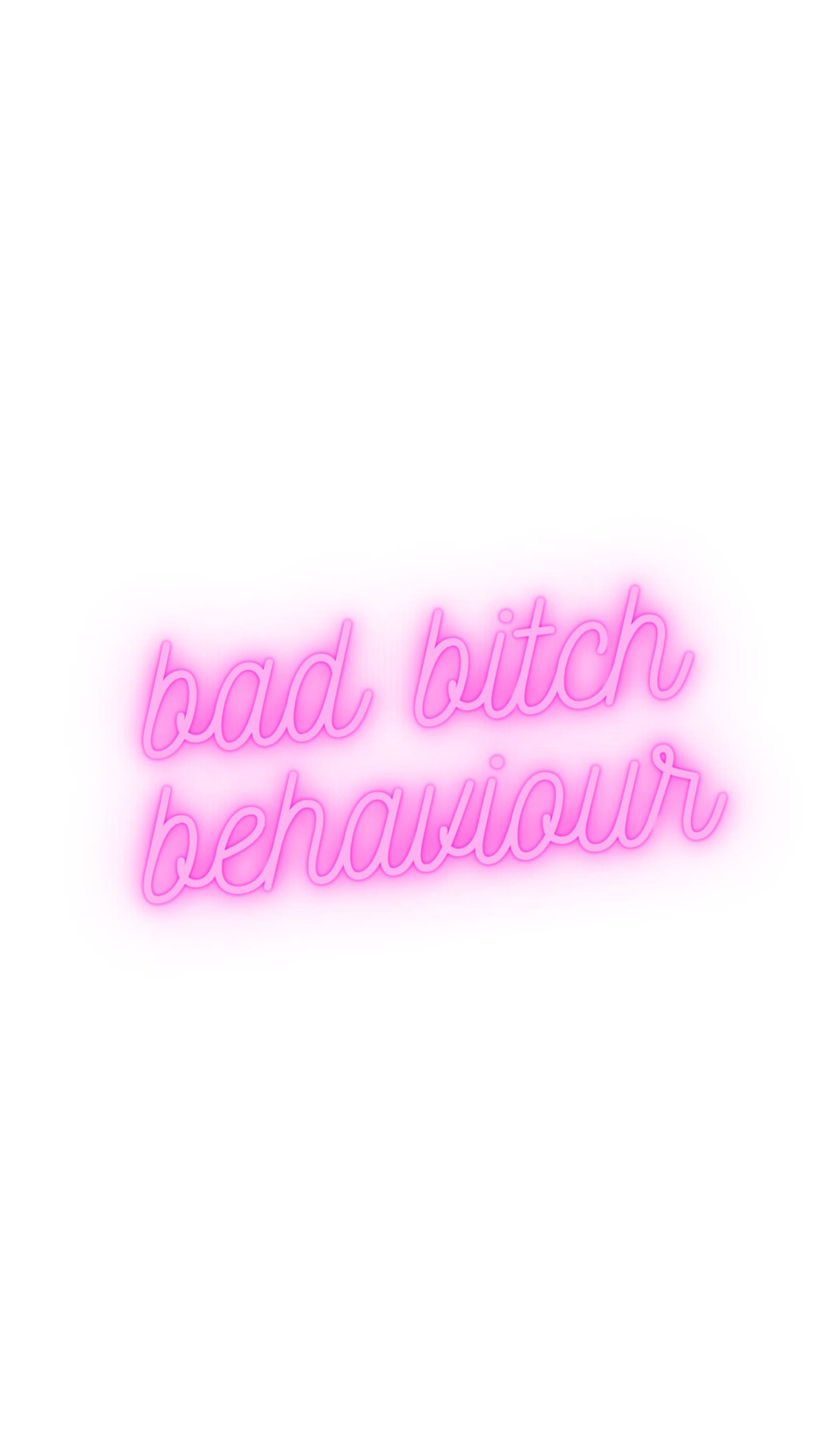 Baddie Phone Wallpaper Aesthetic With Neon Pink Writing - Etsy