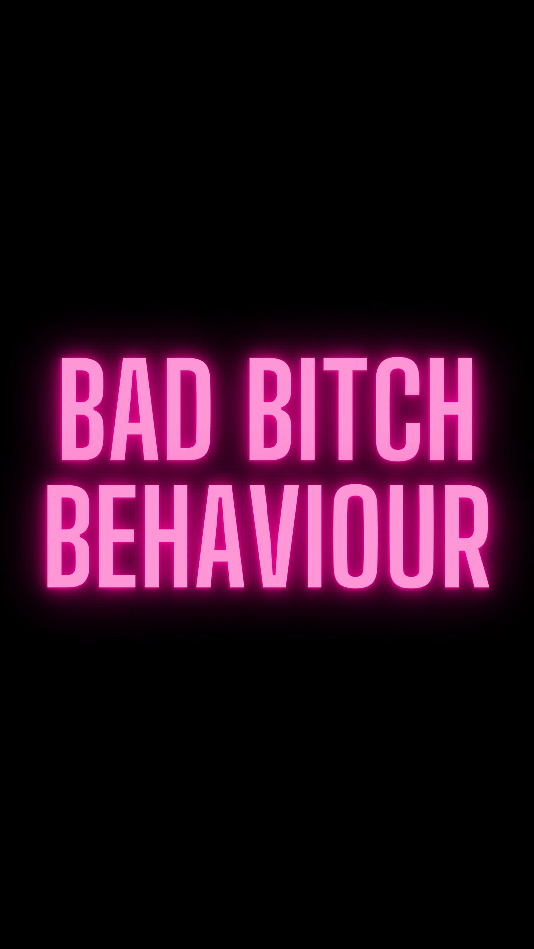 Statement Baddie Phone Wallpaper in Black and Pink - Etsy