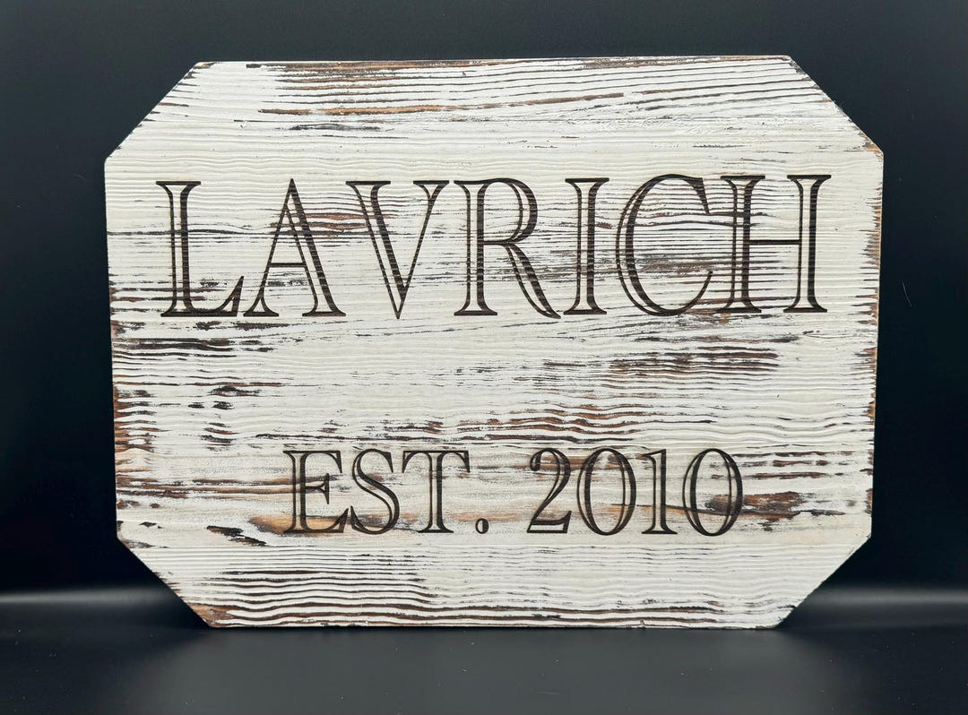 Custom Family Sign Last Name Est Sign Last Name Sign Personalized Last ...