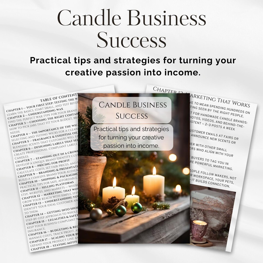 Candle Business Guide | Learn How to Start a Profitable Candle Brand - Etsy