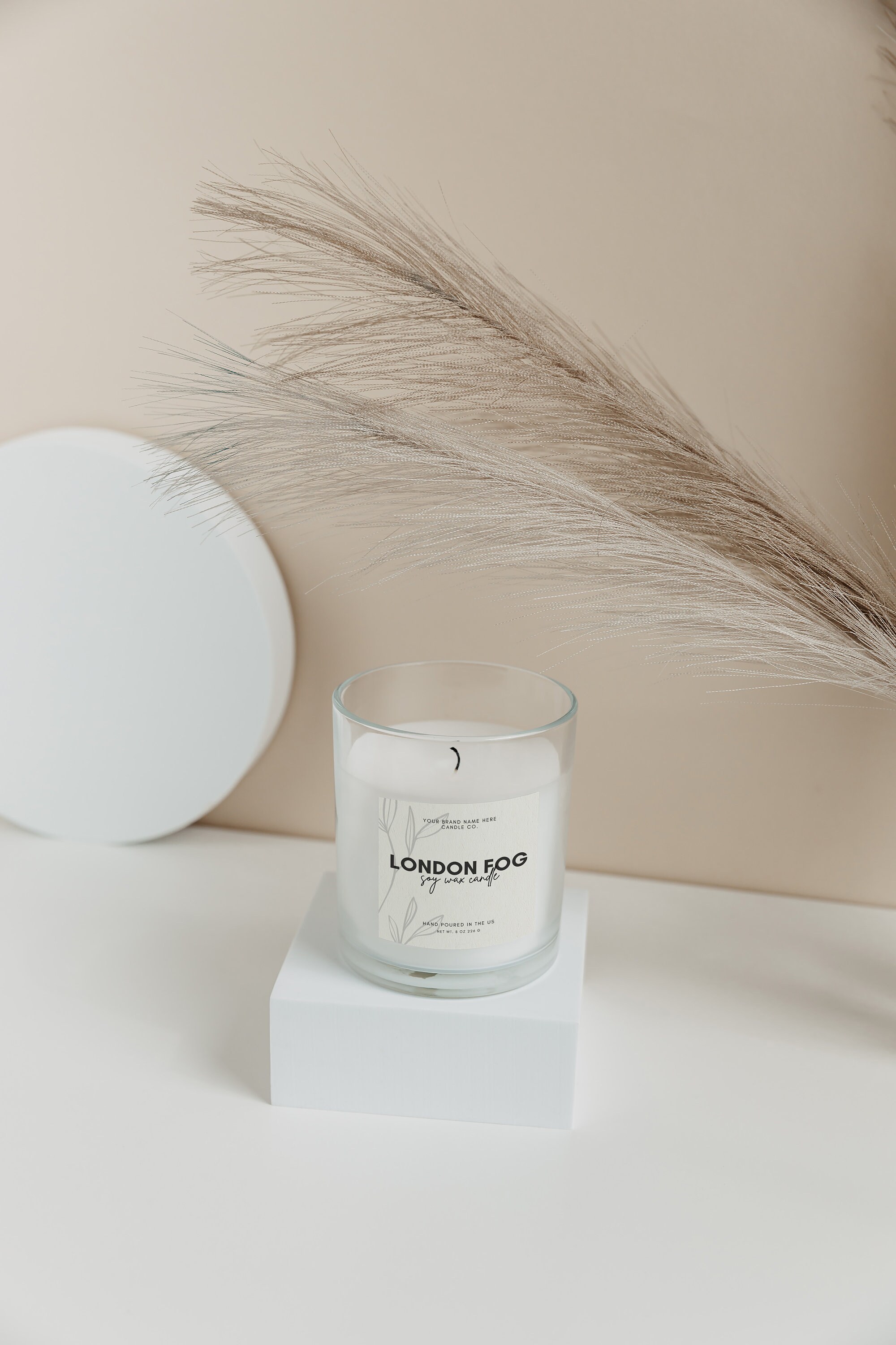 Editable Candle Label, Create Your Own Candle Label, Modern Printable ...