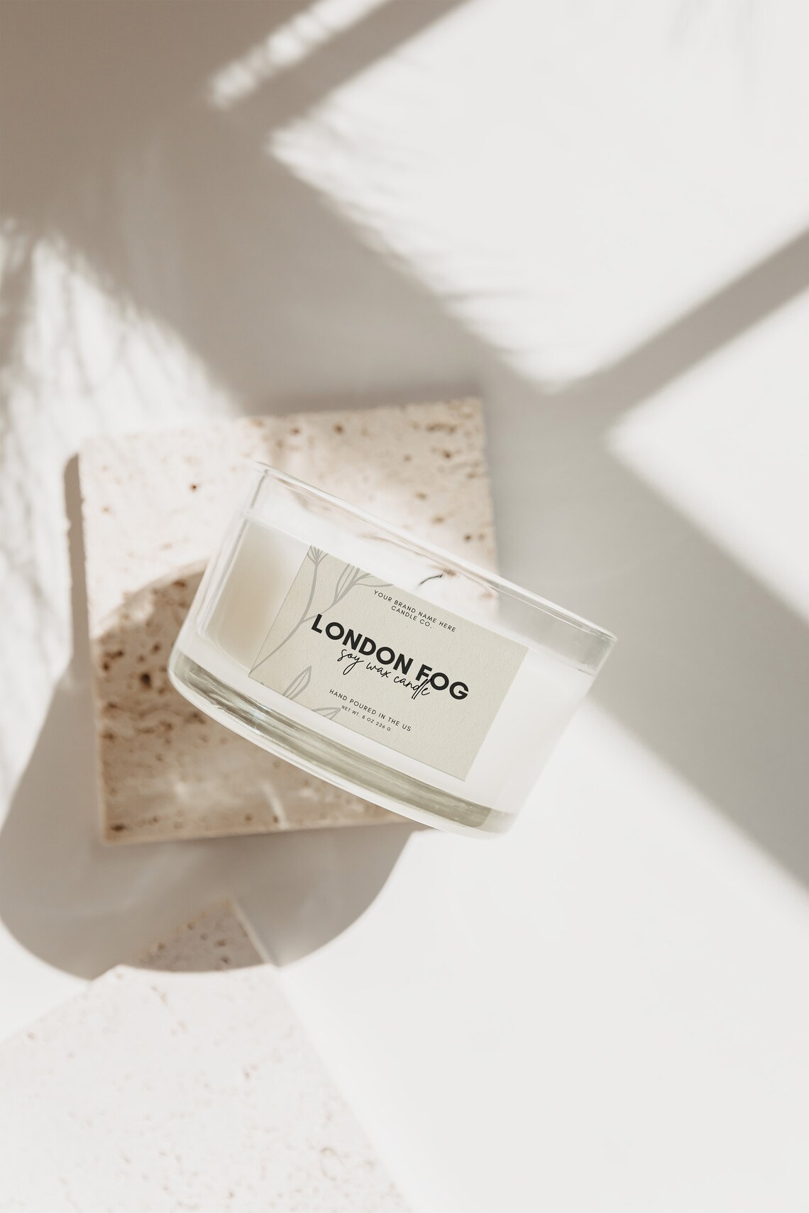 Editable Candle Label, Create Your Own Candle Label, Modern Printable ...