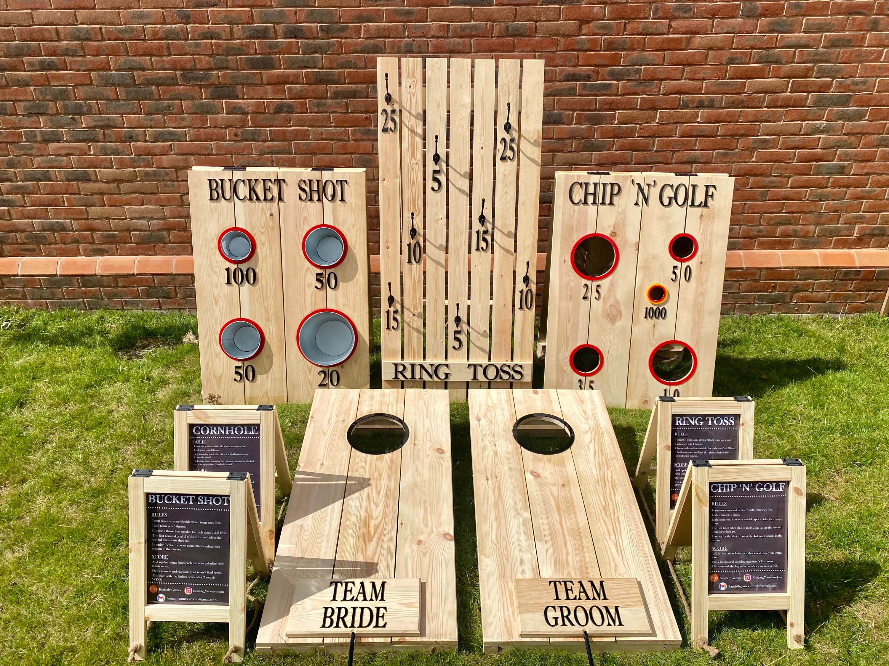 HIRE ONLY - Large Outdoor Wedding Games - Wedding Entertainment. Chip N ...