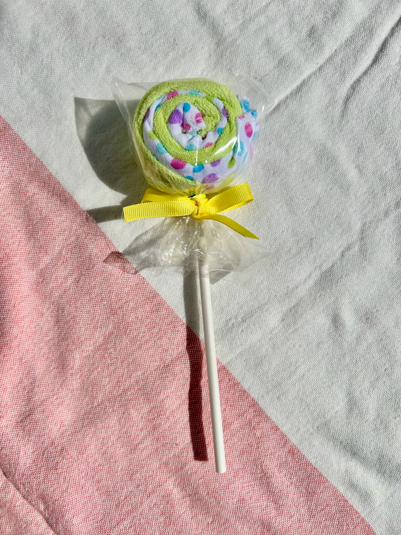 Double Washcloth Lollipop - Baby Gift - Party Favor - Stocking Stuffer ...