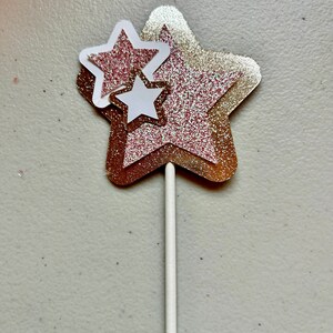 Star Cupcake Toppers, Star Party Decor, Star Cake Decor, Baby Shower ...