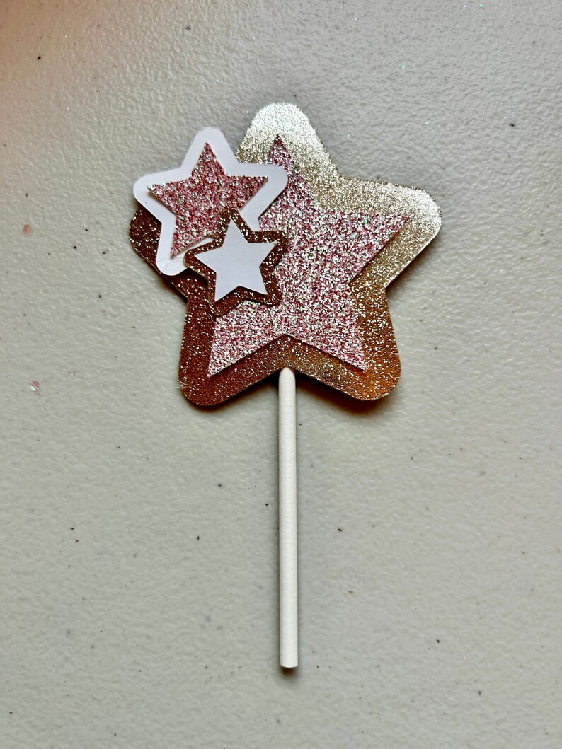 Star Cupcake Toppers, Star Party Decor, Star Cake Decor, Baby Shower ...