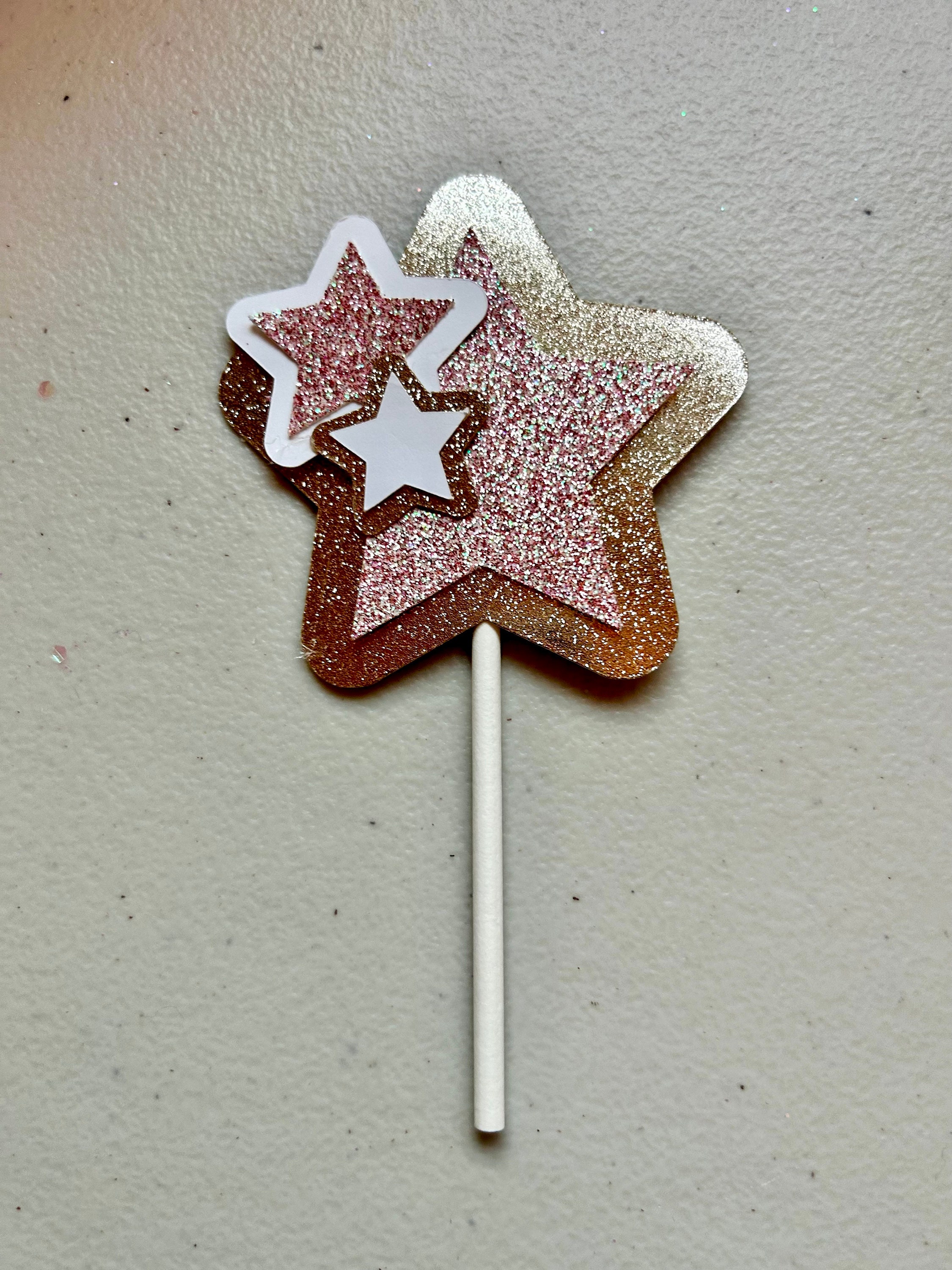 Star Cupcake Toppers, Star Party Decor, Star Cake Decor, Baby Shower ...