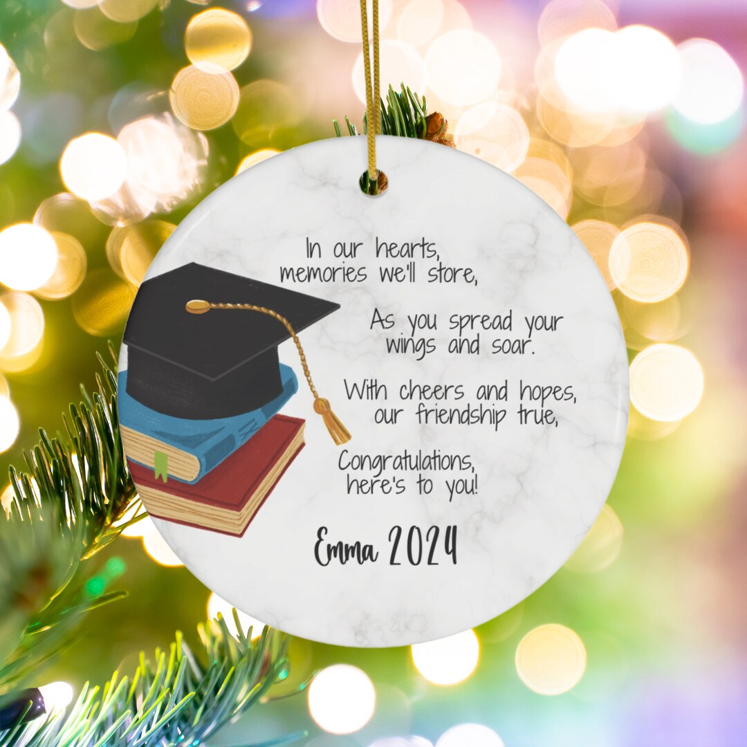 Personalized Graduation Gift,high School Graduation Ornament, 2024 ...