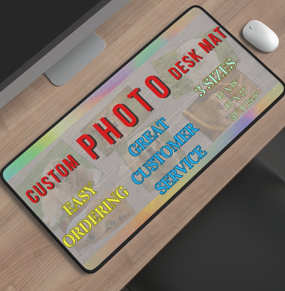 Custom Desk Mat, Personalized Gift, Gaming Mouse Pad, Gift for Gamer ...