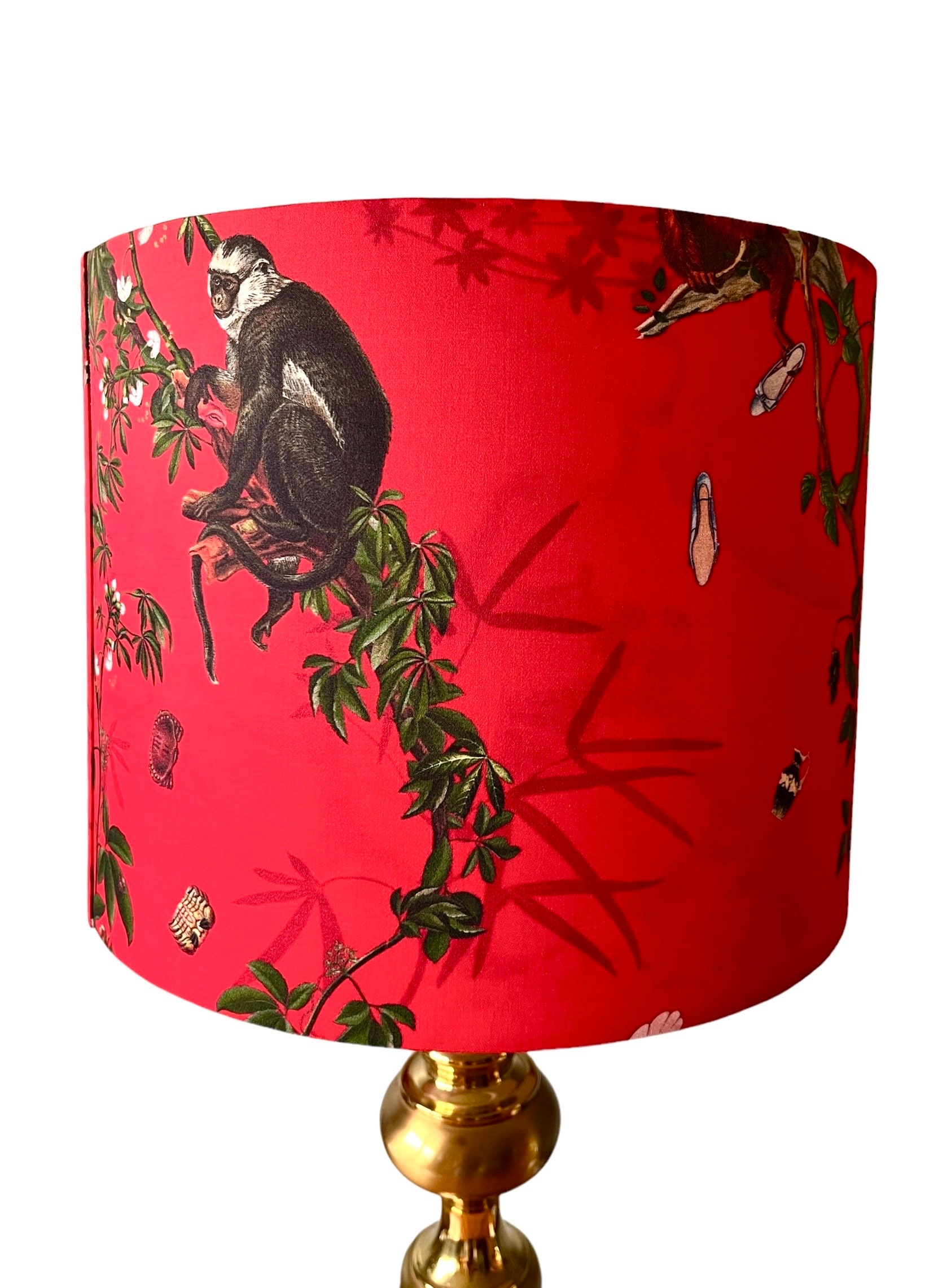 Lampshade Drum Lampshade Monkey Lamp Shade Unique Lampshade Hand Made ...