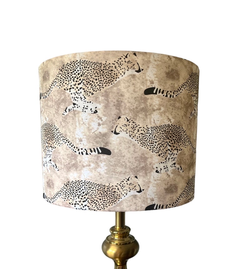 Lampshade Drum Lampshade Cheetah Lamp Shade Unique Lampshade Hand Made ...