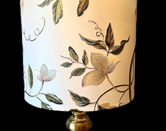 Lamp Shade Floral Lampshade Lamp Shade Unique Lampshade Embroidered ...