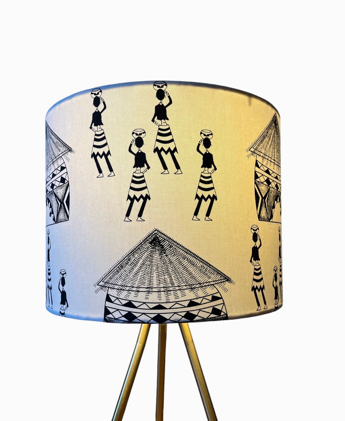 Lampshade Drum Lampshade African Lamp Shade Unique Lampshade Hand Made ...
