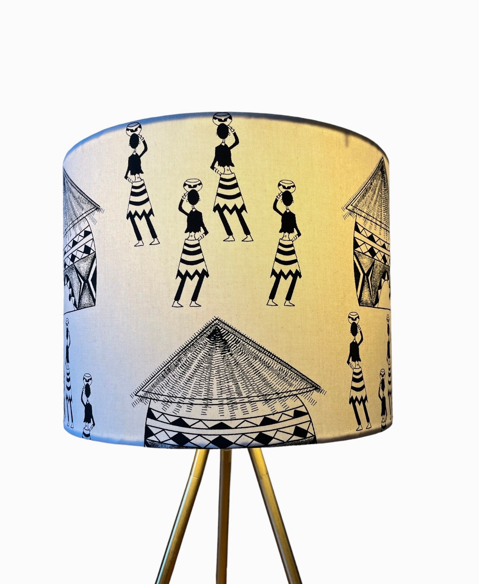 Lampshade Drum Lampshade African Lamp Shade Unique Lampshade Hand Made ...