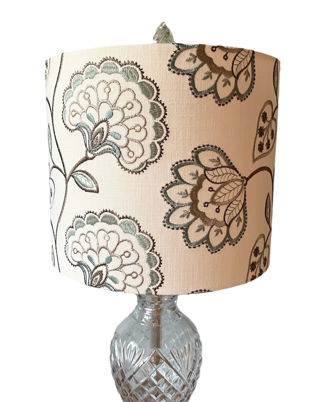 Lamp Shade Floral Lampshade Lamp Shade Unique Lampshade Neutral ...
