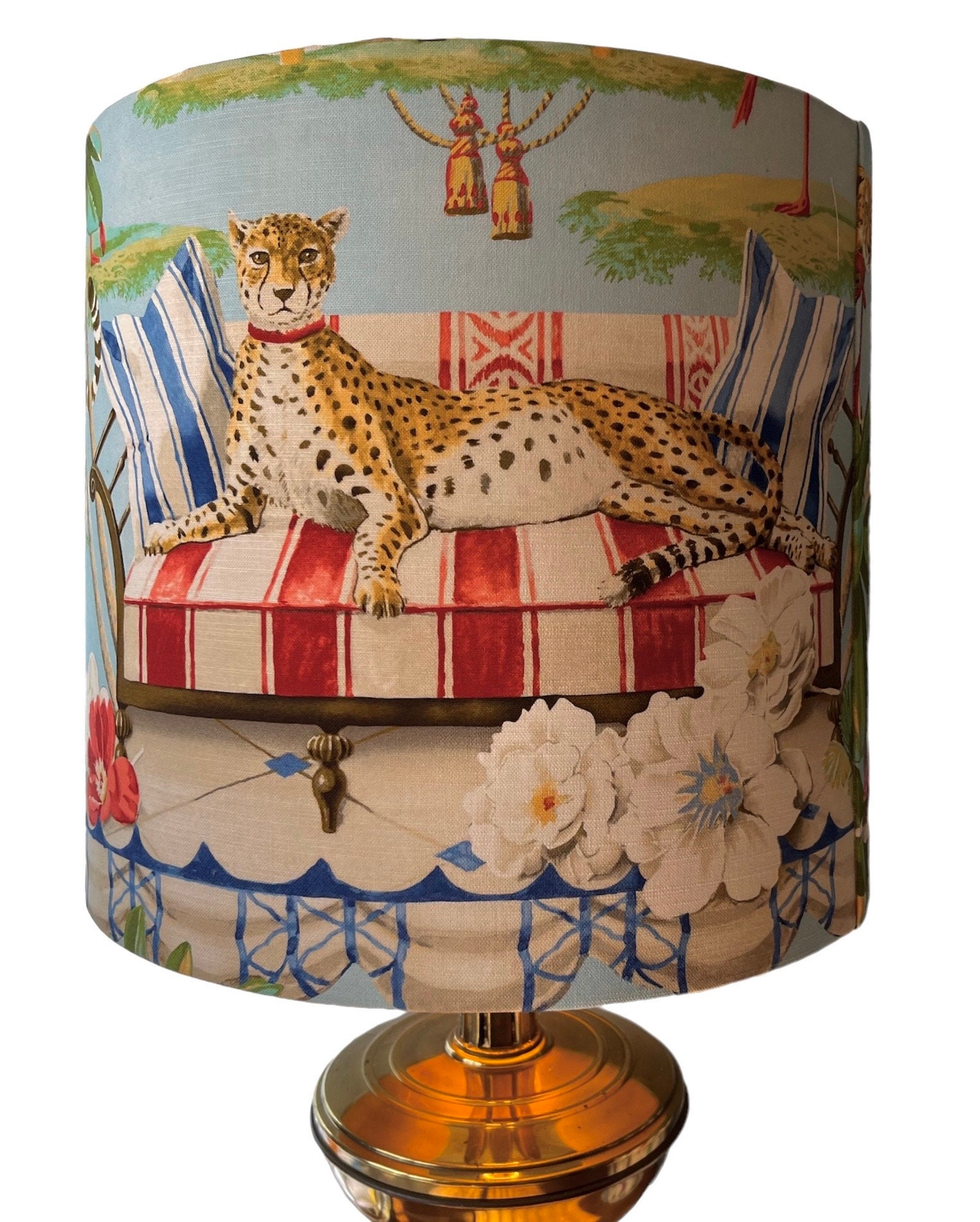 Lampshade Drum Lampshade Cheetah Lamp Shade Unique Lampshade Hand Made ...