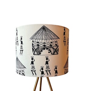 Lampshade Drum Lampshade African Lamp Shade Unique Lampshade Hand Made ...