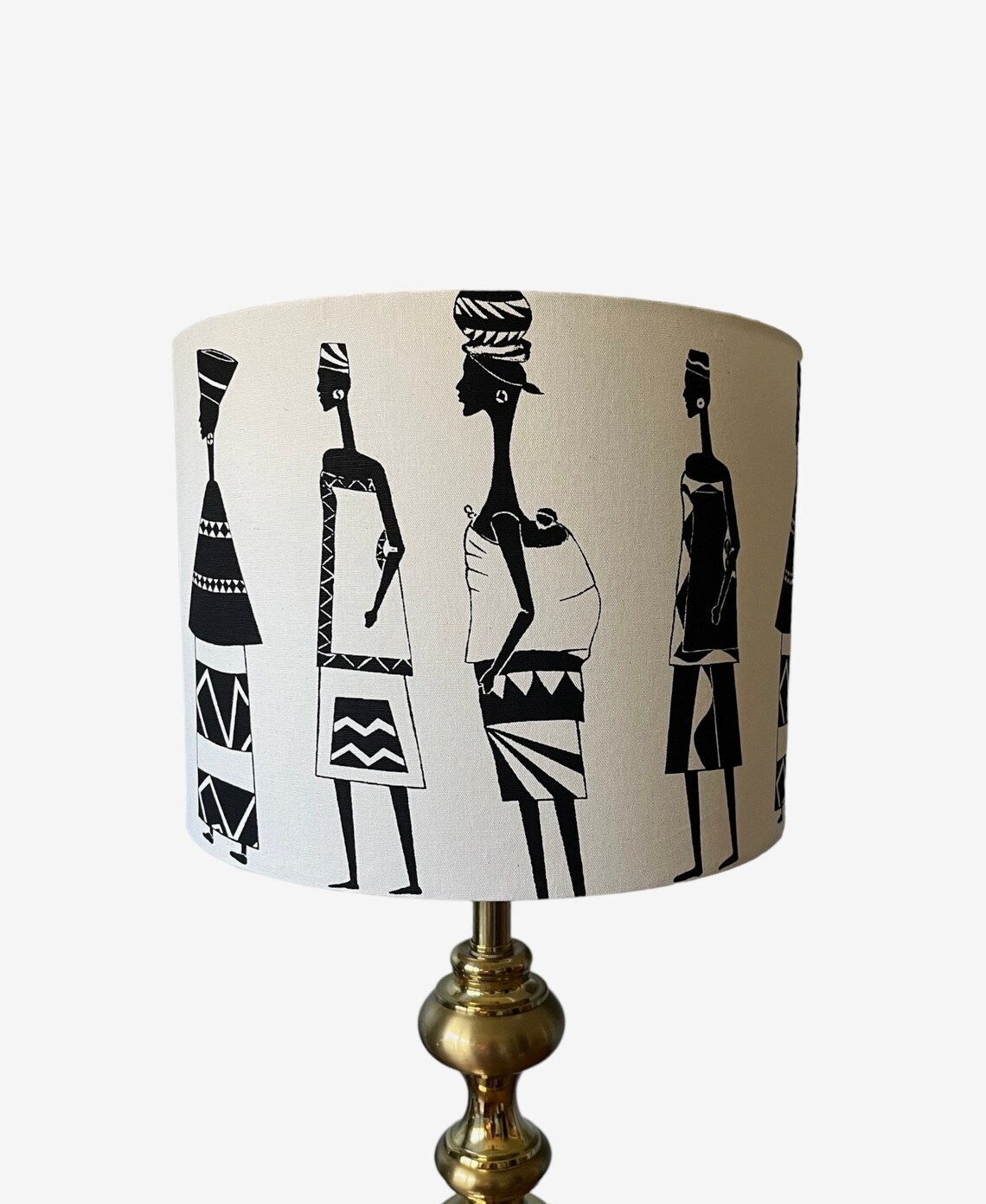 African Print Drum Lampshade, Handmade Accent Lighting - Etsy